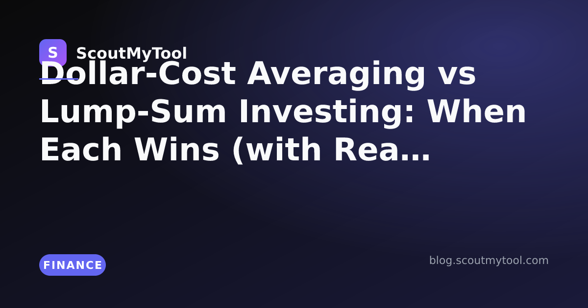 Dollar-Cost Averaging vs Lump-Sum Investing: When Each Wins (with Real ...